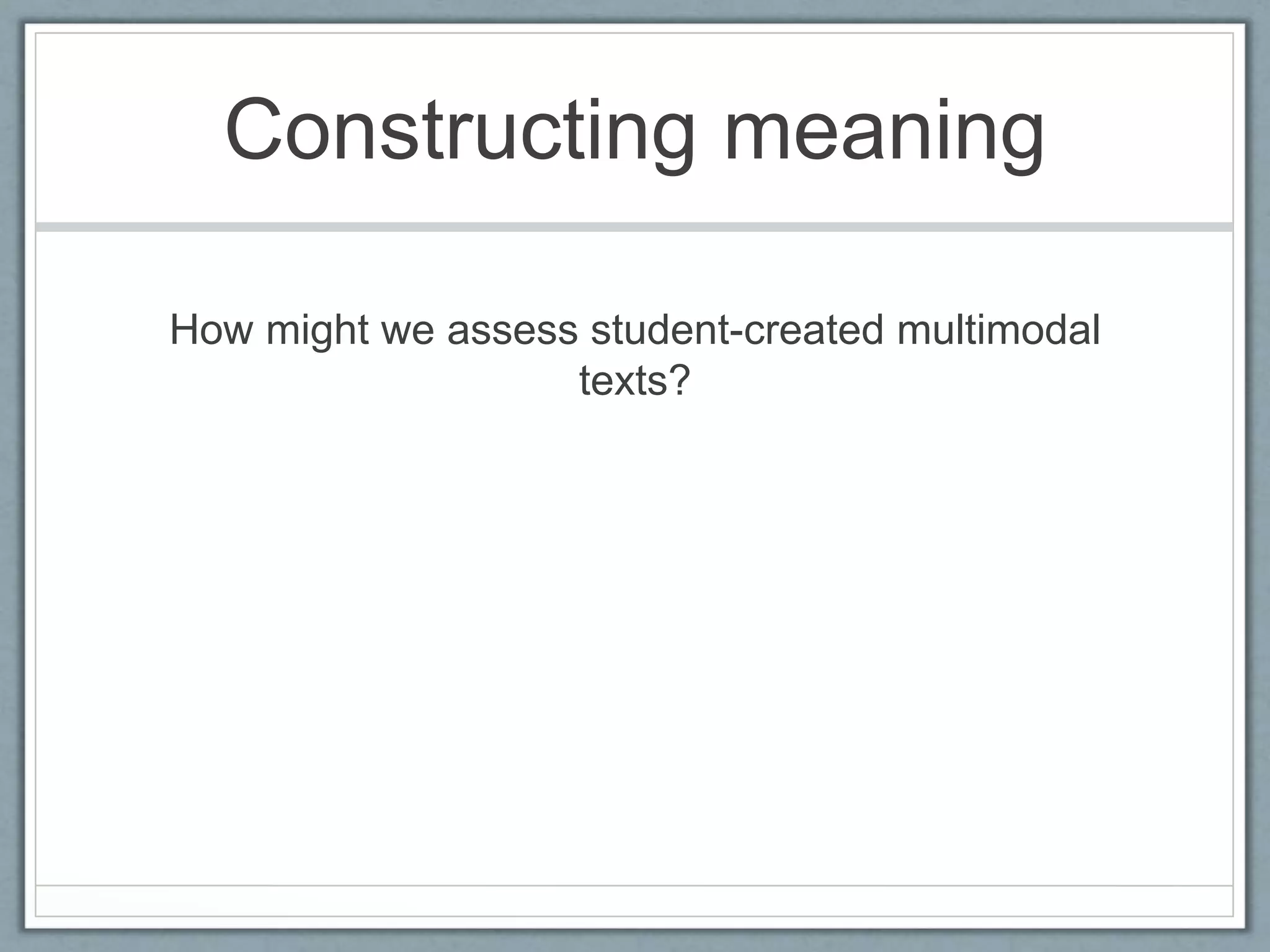 Multimodal texts | PPTX