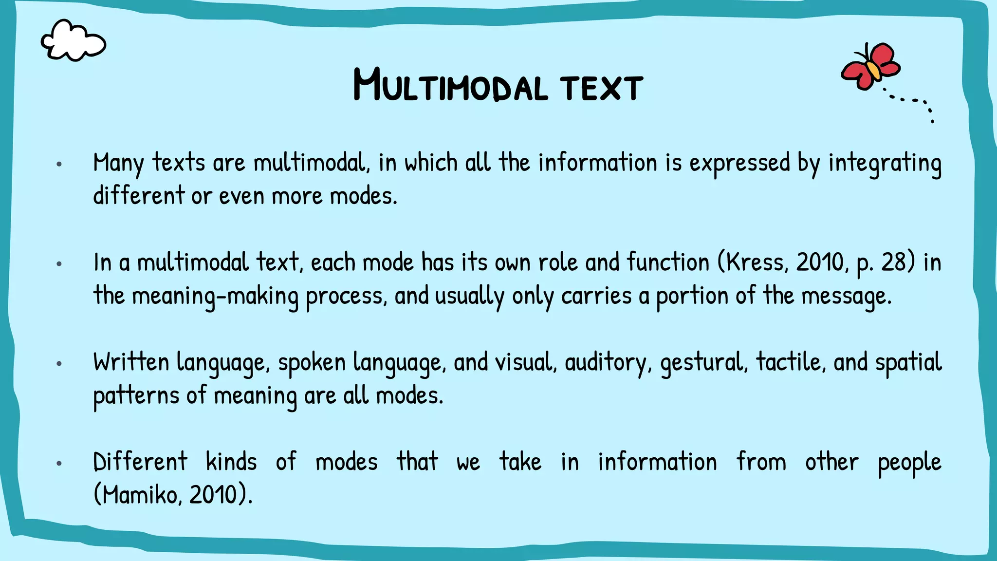 Multimodal texts | PDF