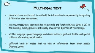 Multimodal texts | PDF