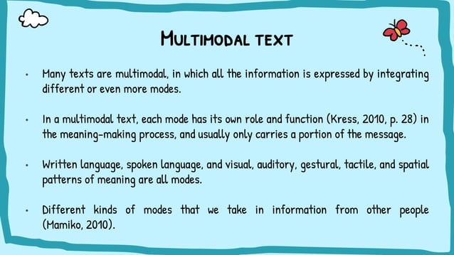 Multimodal texts | PDF