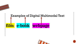 A Multimodal Text Presentation in full details | PPTX