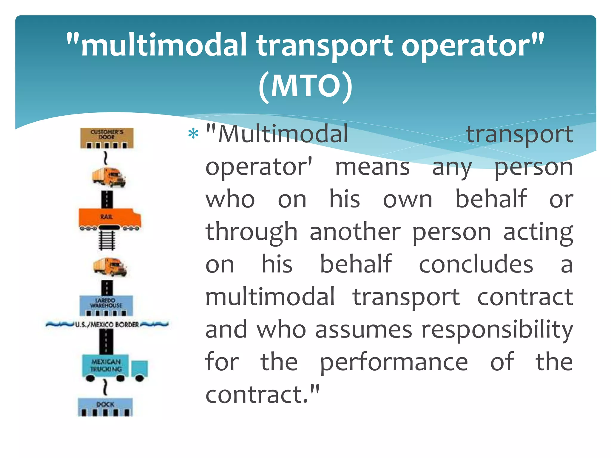 Multimodal transport | PPTX