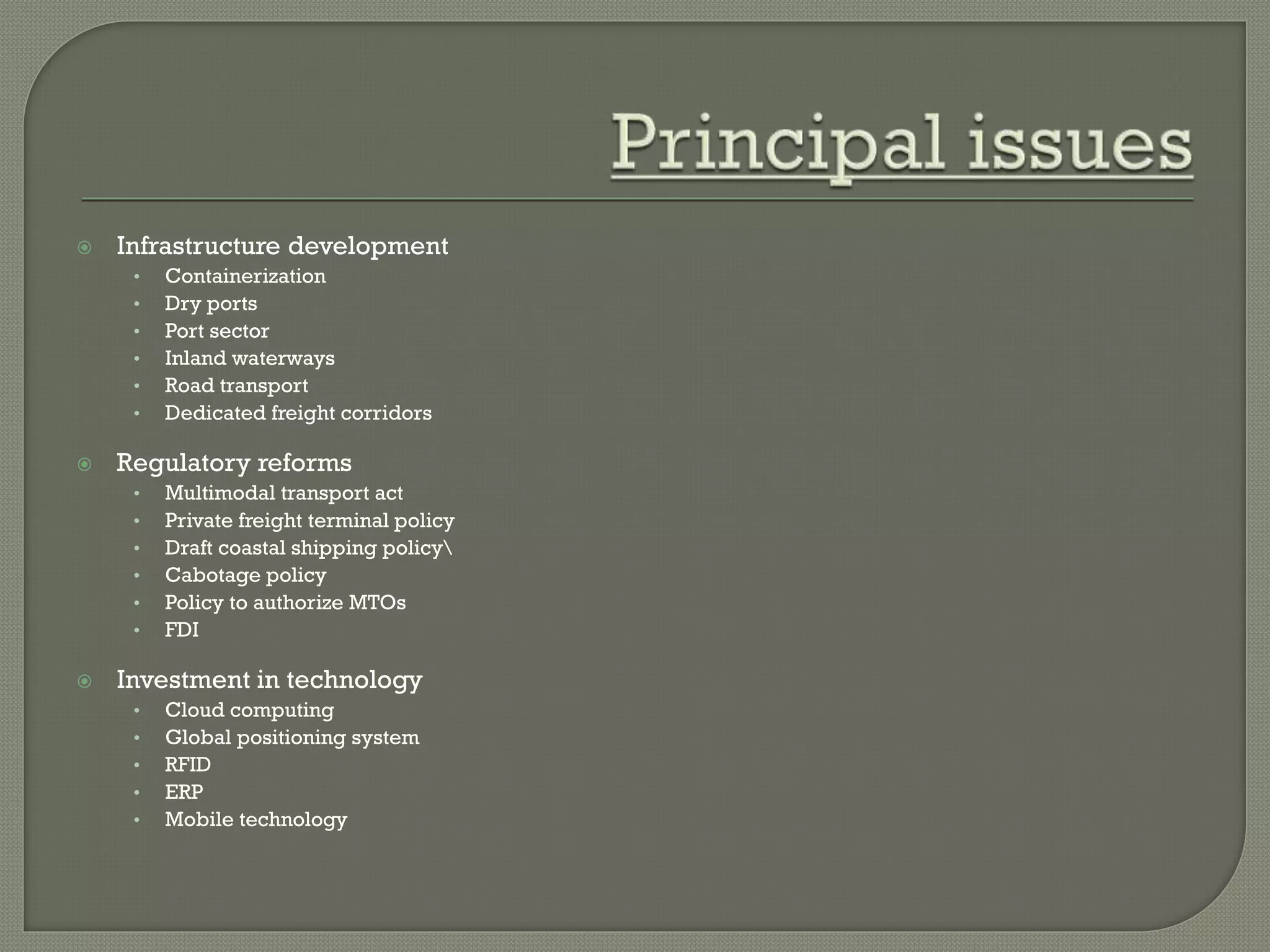 Multimodal transport development | PPT