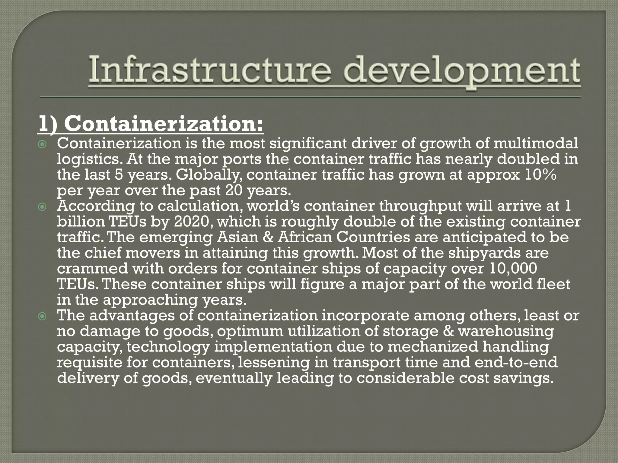 Multimodal transport development | PPT