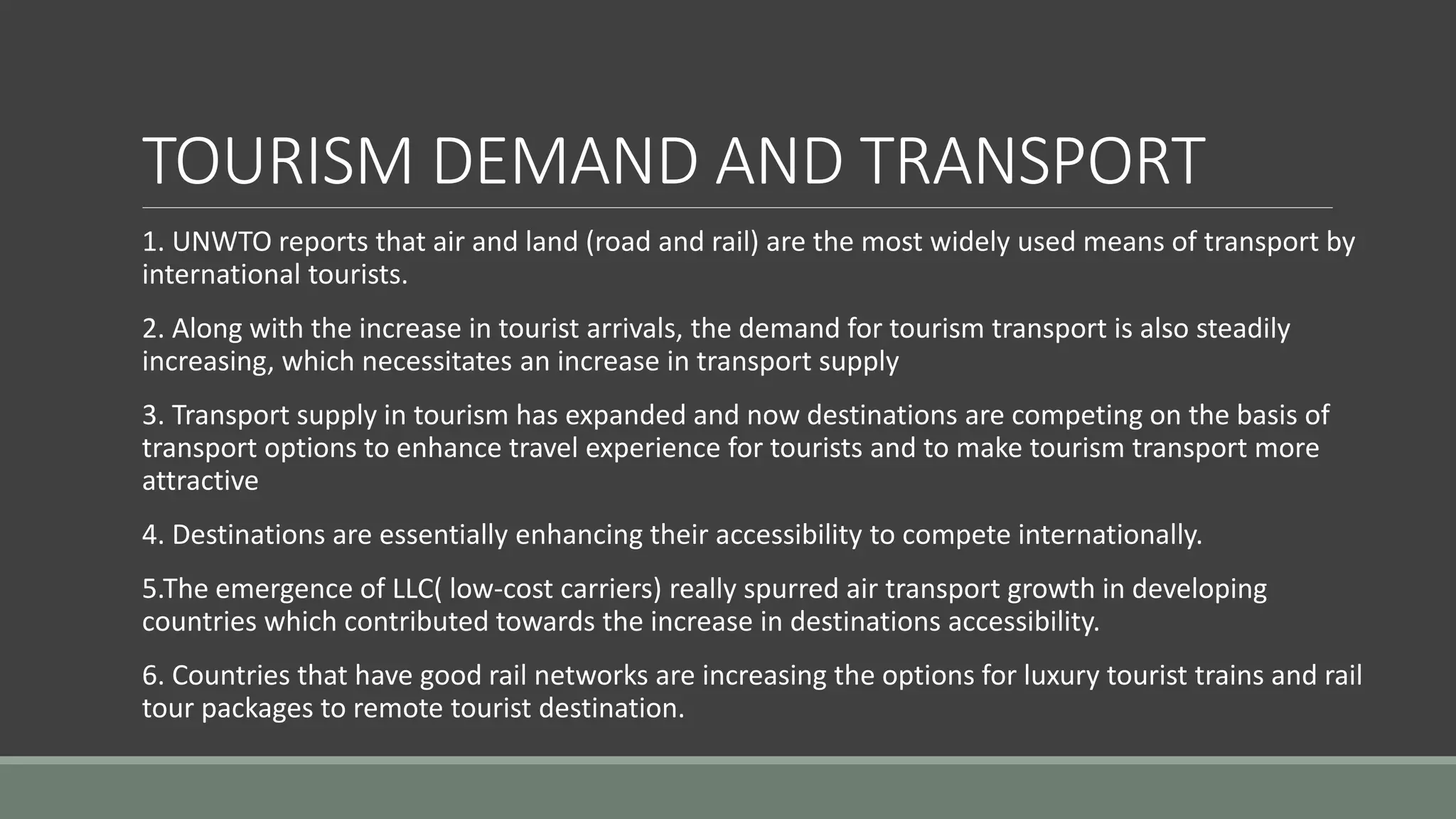 Multimodal transport for tourism | PPT