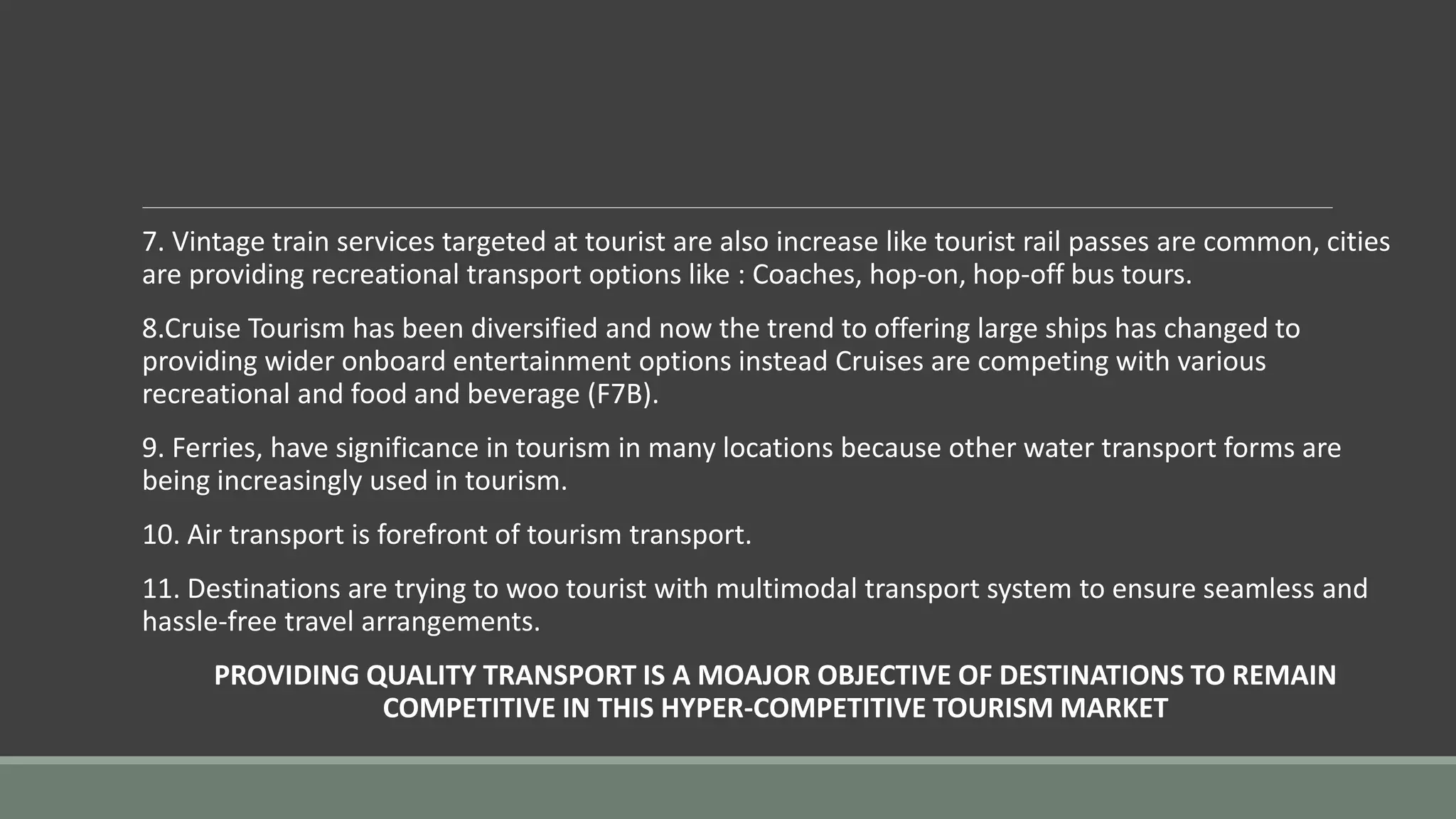Multimodal transport for tourism | PPT