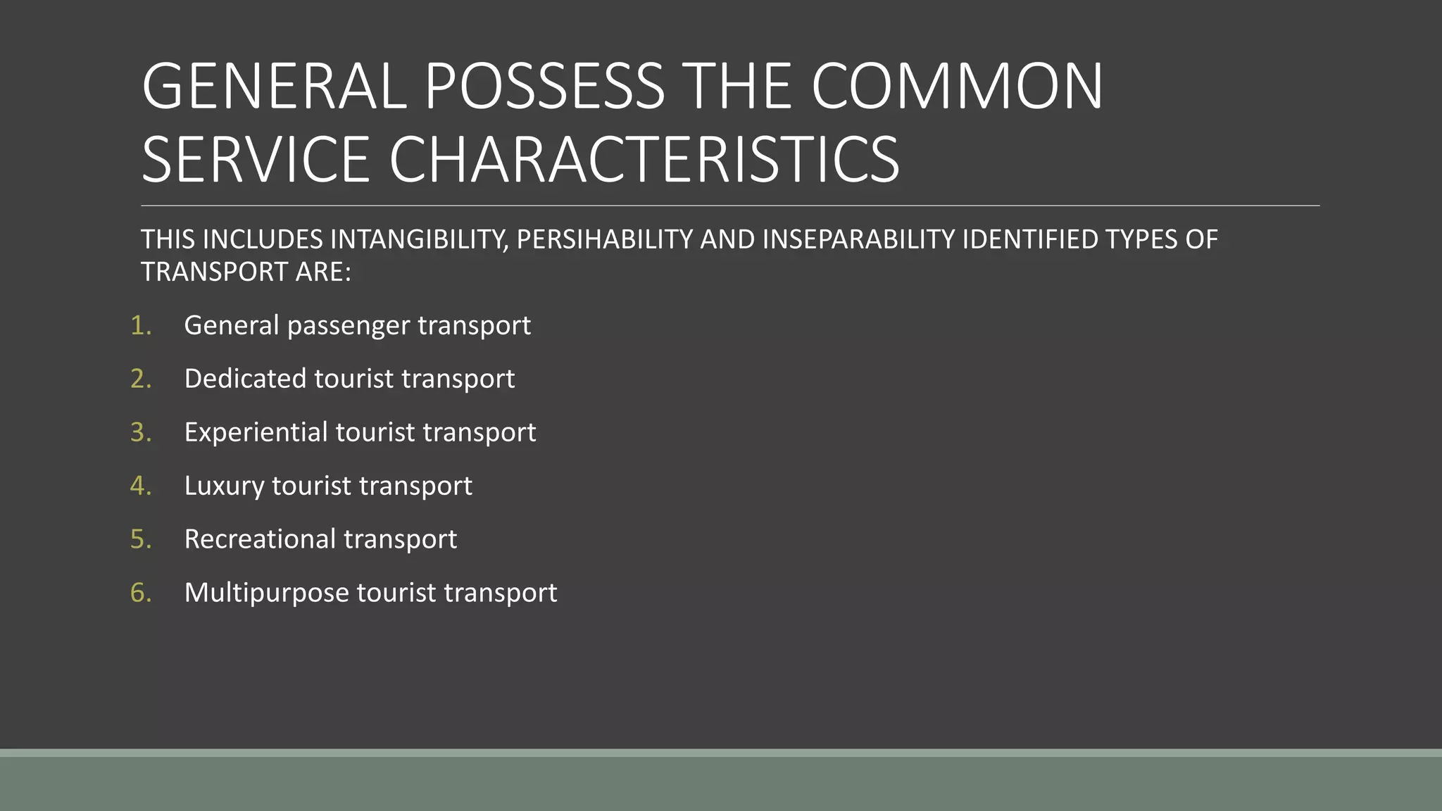 Multimodal transport for tourism | PPT