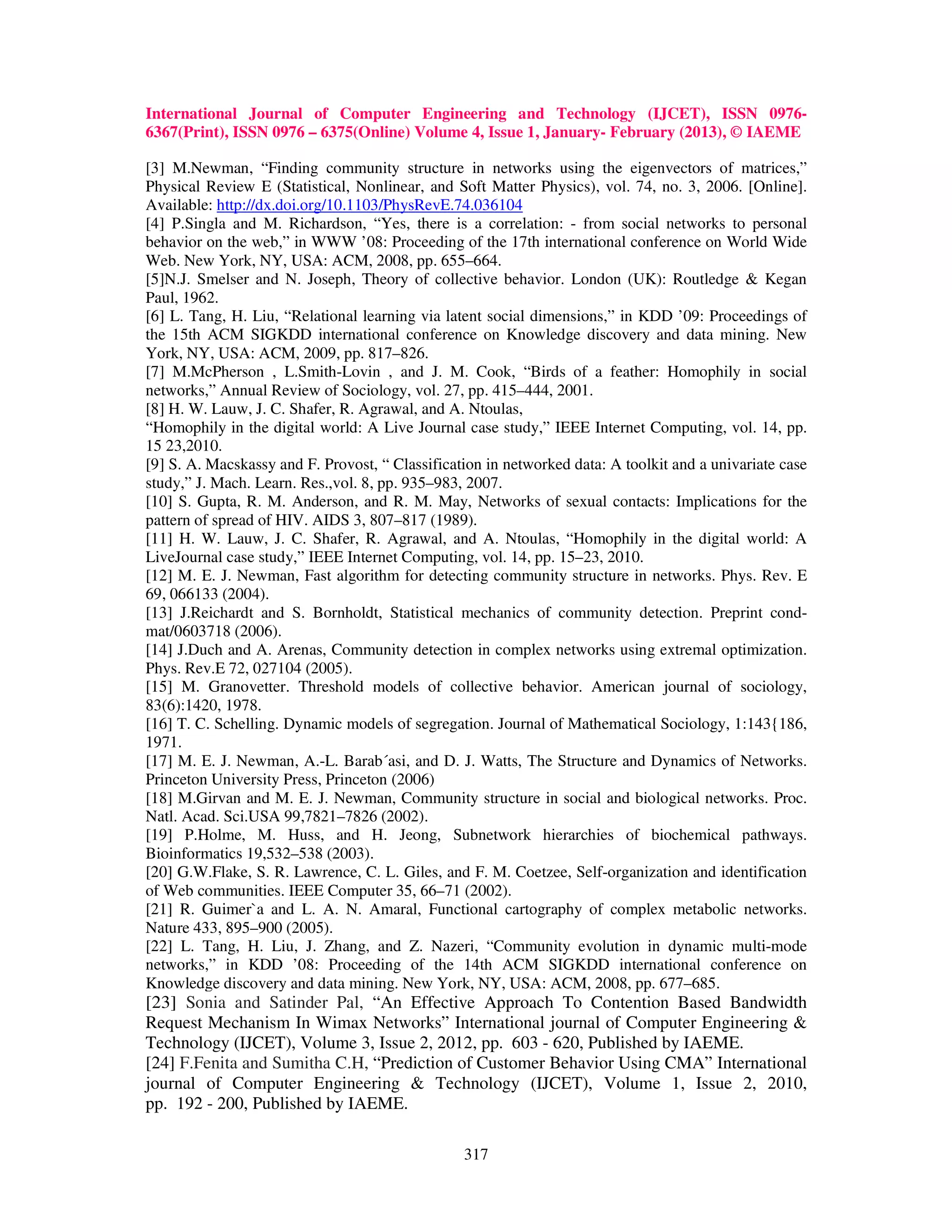 Multimode Network Based Efficient And Scalable Learning Of Collective Behavior Pdf Social