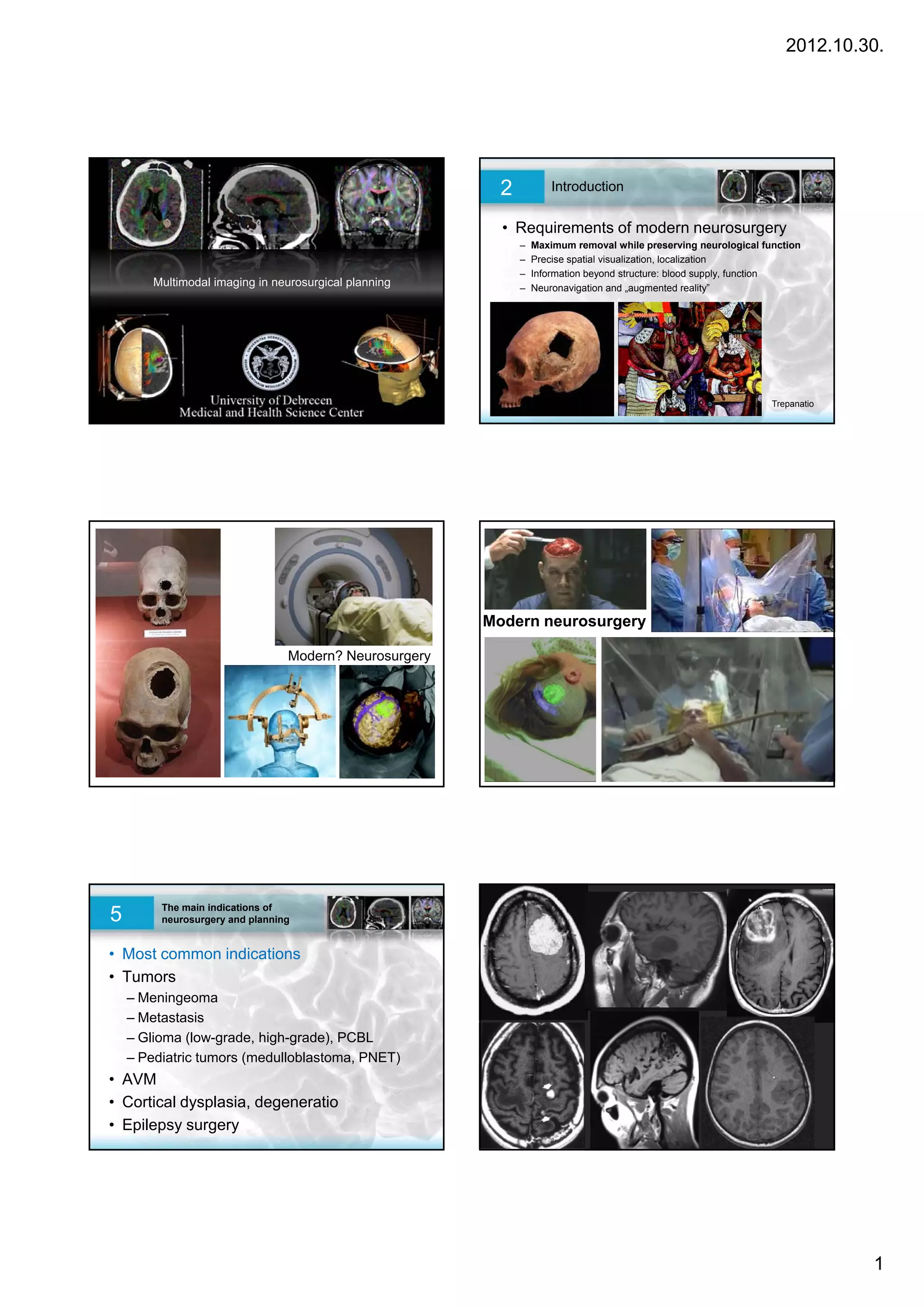 Week 3. Neurosurgical planning with multimodal imaging | PDF
