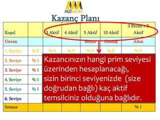Multimore kazanç planı | PPT