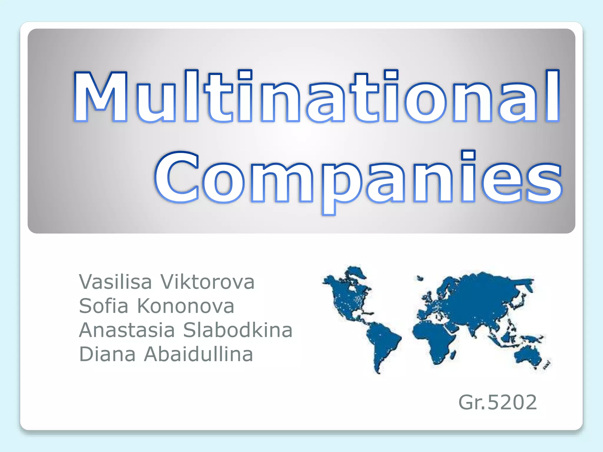 Multinational companies | PPT