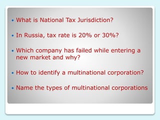 Multinational companies | PPTX