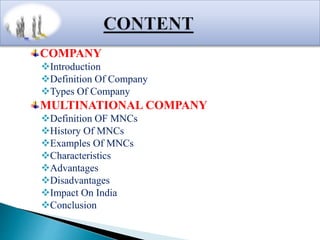 Multinational company | PPTX