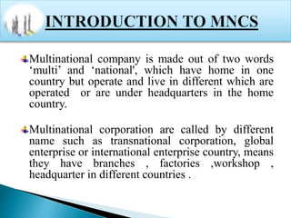 Multinational company | PPTX