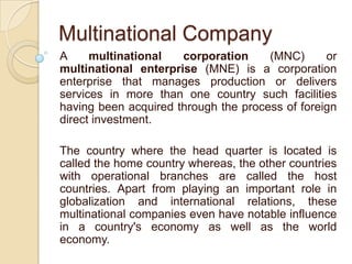 Multinational company copy | PPTX