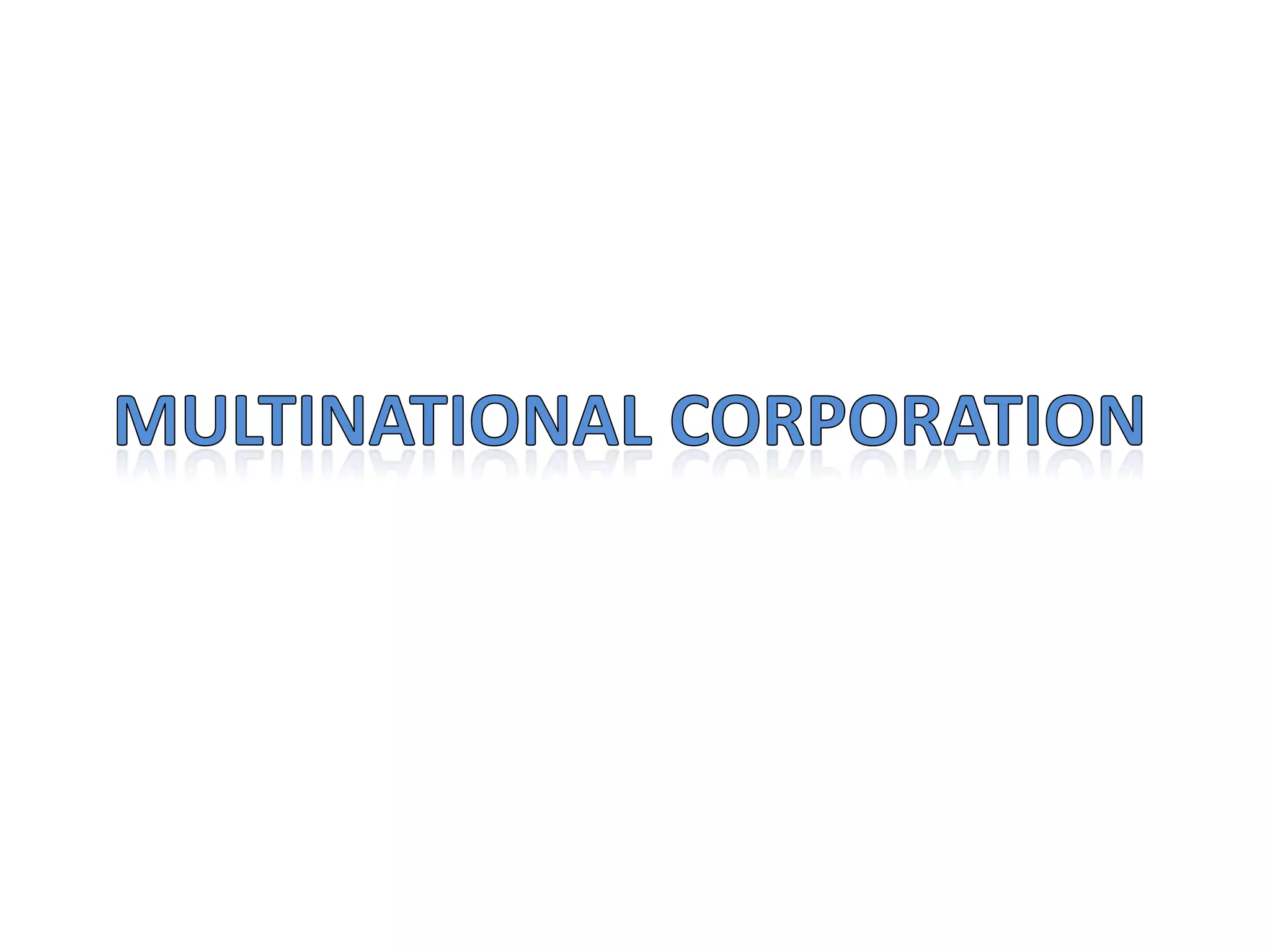 Multinational | PPTX