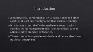 Multinational corporation | PPT