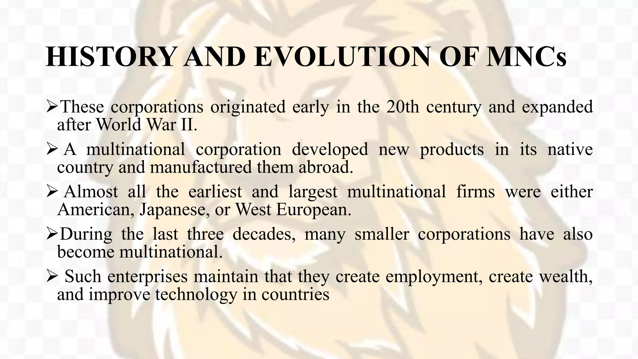 Multinational corporation | PPTX