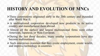 Multinational corporation | PPTX