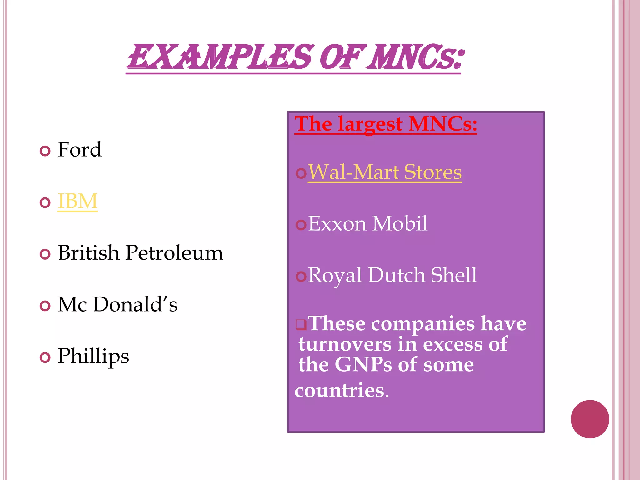 Multinational corporations | PPTX