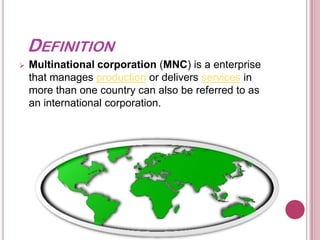 Multinational corporations | PPTX