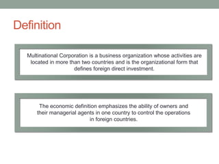 Multinational corporations | PPTX