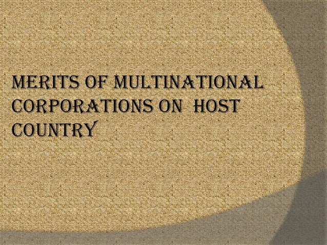 Multinational corporations | PPT