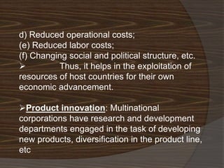 Multinational corporations | PPTX