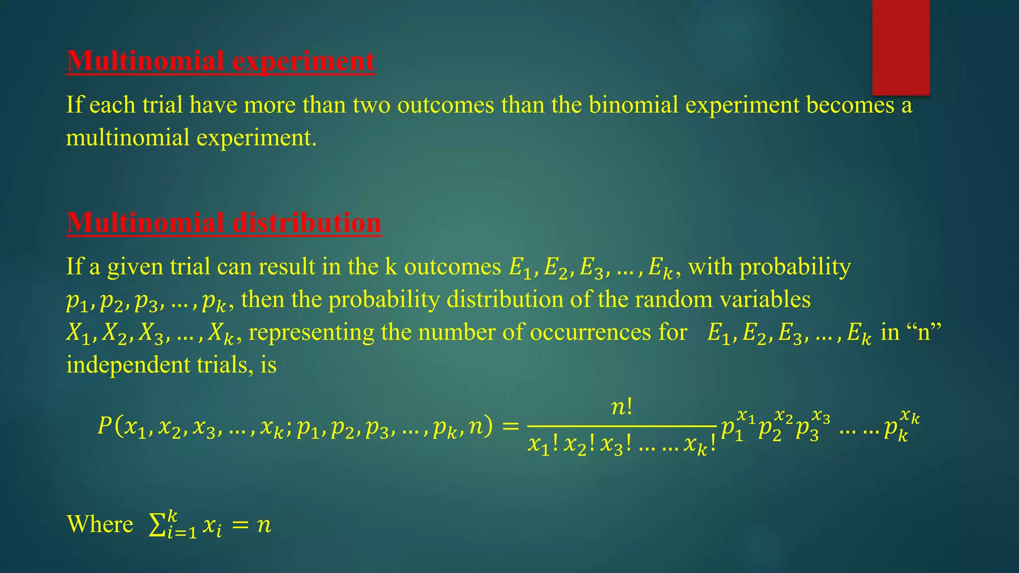 Multinomial distribution | PPTX