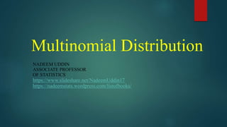 Multinomial distribution | PPTX