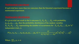 Multinomial distribution | PPTX