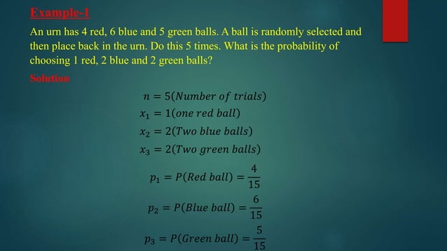 Multinomial distribution | PPTX