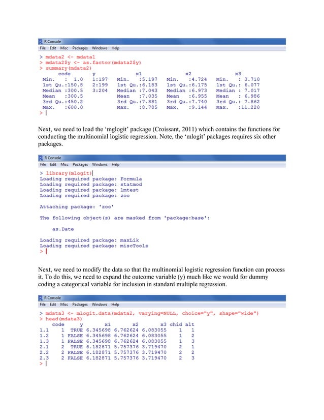 Multinomial Logistic Regression.pdf | Technology & Computing