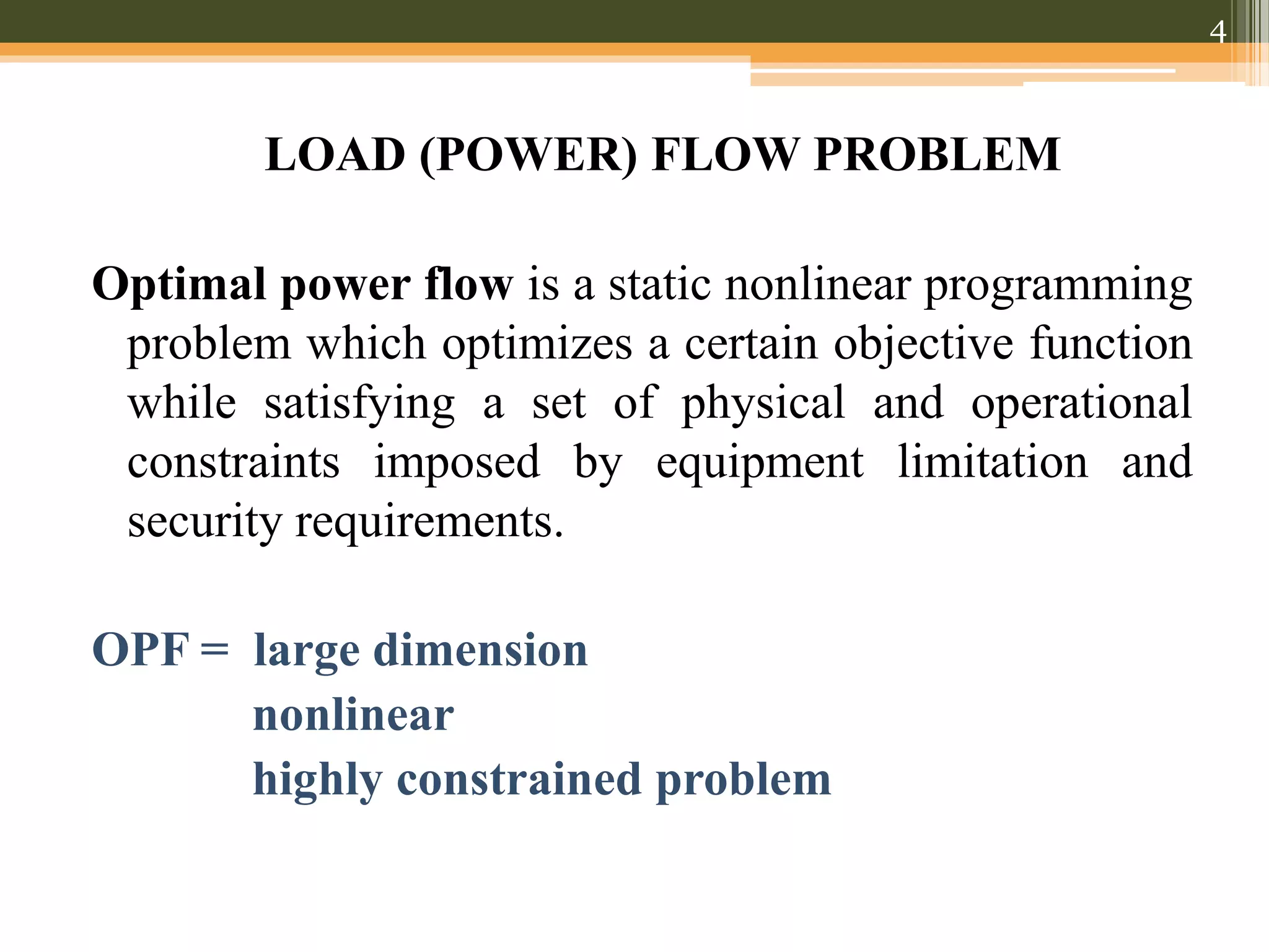 Multiobjective load flow problem by whale optimization | PPTX