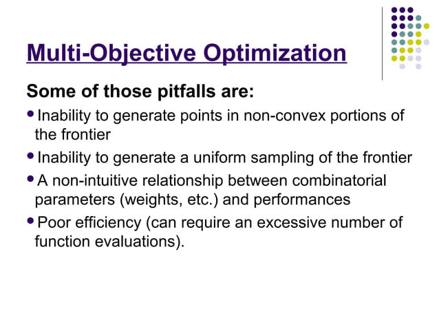 Multi Objective Optimization Ppt