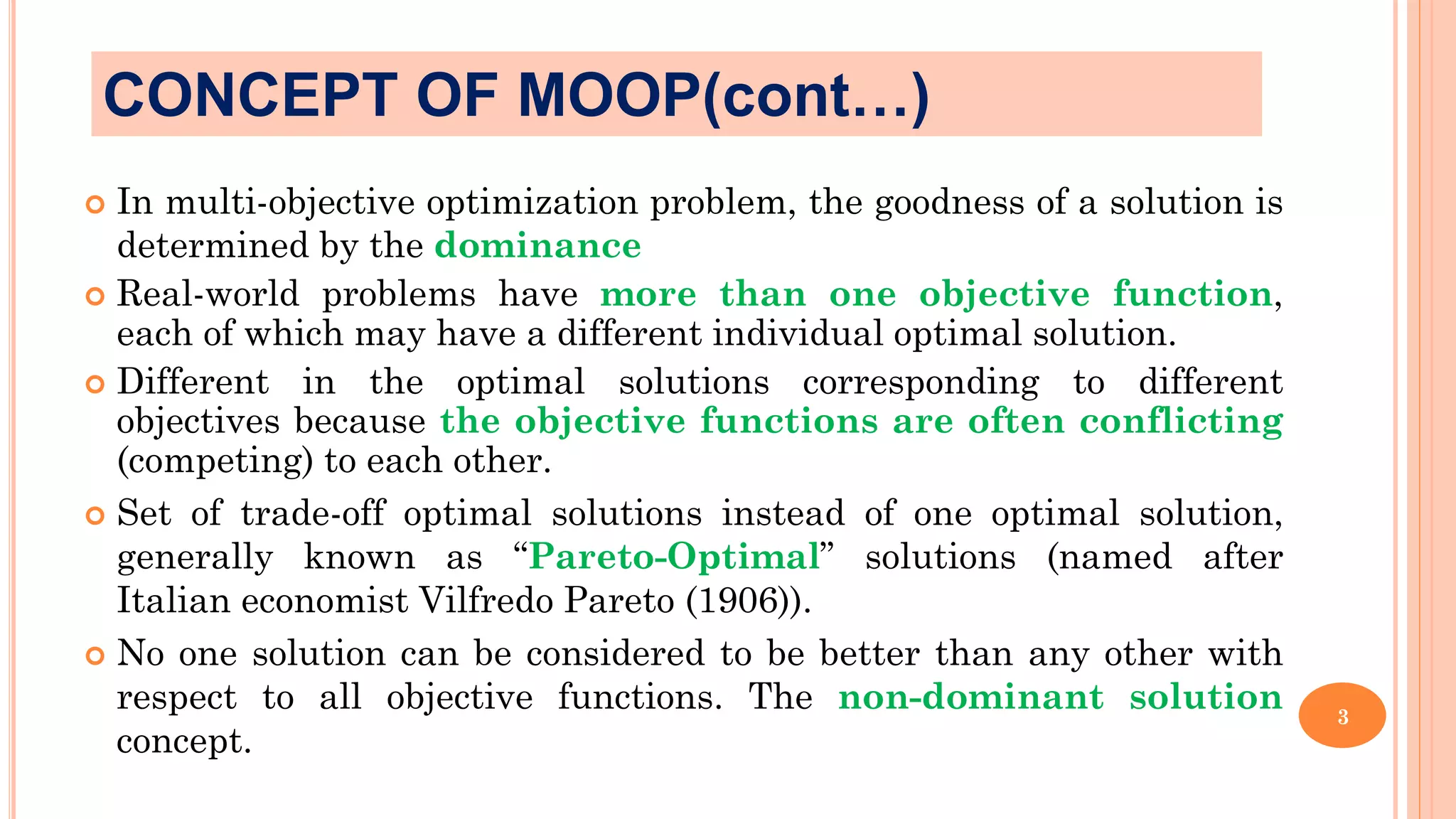 Multi Objective Optimization and Pareto Multi Objective Optimization ...