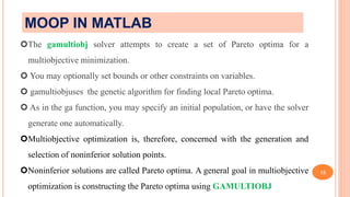 Multi Objective Optimization and Pareto Multi Objective Optimization with case study | PDF