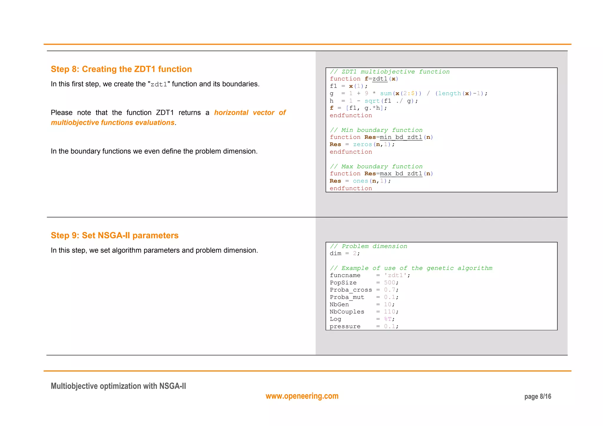 Multiobjective Optimization And Genetic Algorithms In Scilab Ppt 4470