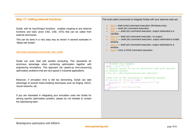 Multiobjective Optimization And Genetic Algorithms In Scilab Ppt