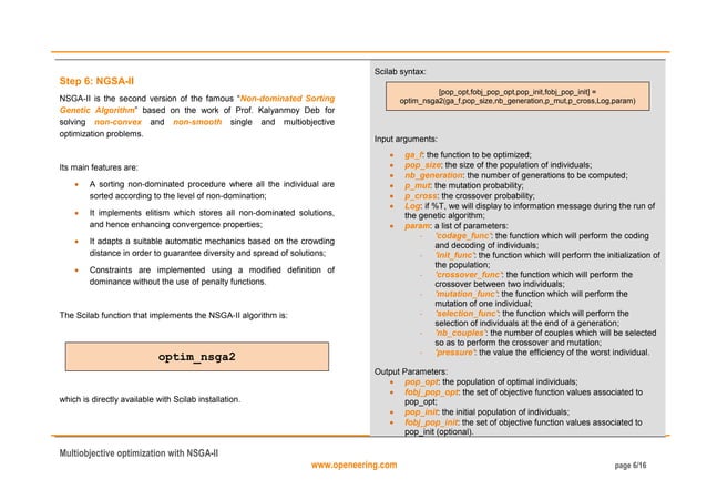 Multiobjective Optimization And Genetic Algorithms In Scilab Pdf