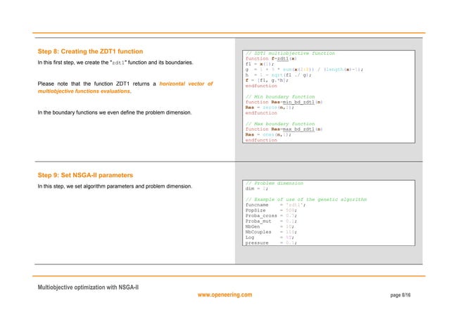 Multiobjective optimization and Genetic algorithms in Scilab | PDF