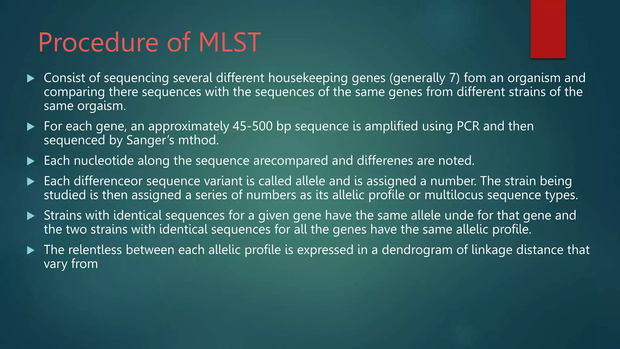 Multiocus Sequence Typing (MLST).pptx