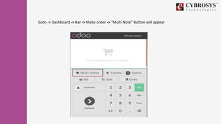 Multi Order Note In Odoo 12 POS | PPT