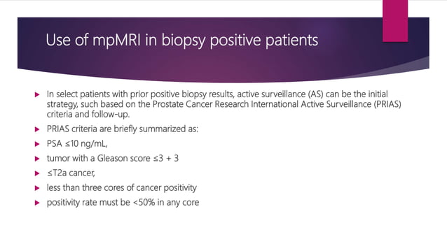 Multiparametric (mp) mri of prostate cancer | PPTX