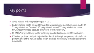 Multiparametric (mp) mri of prostate cancer | PPTX