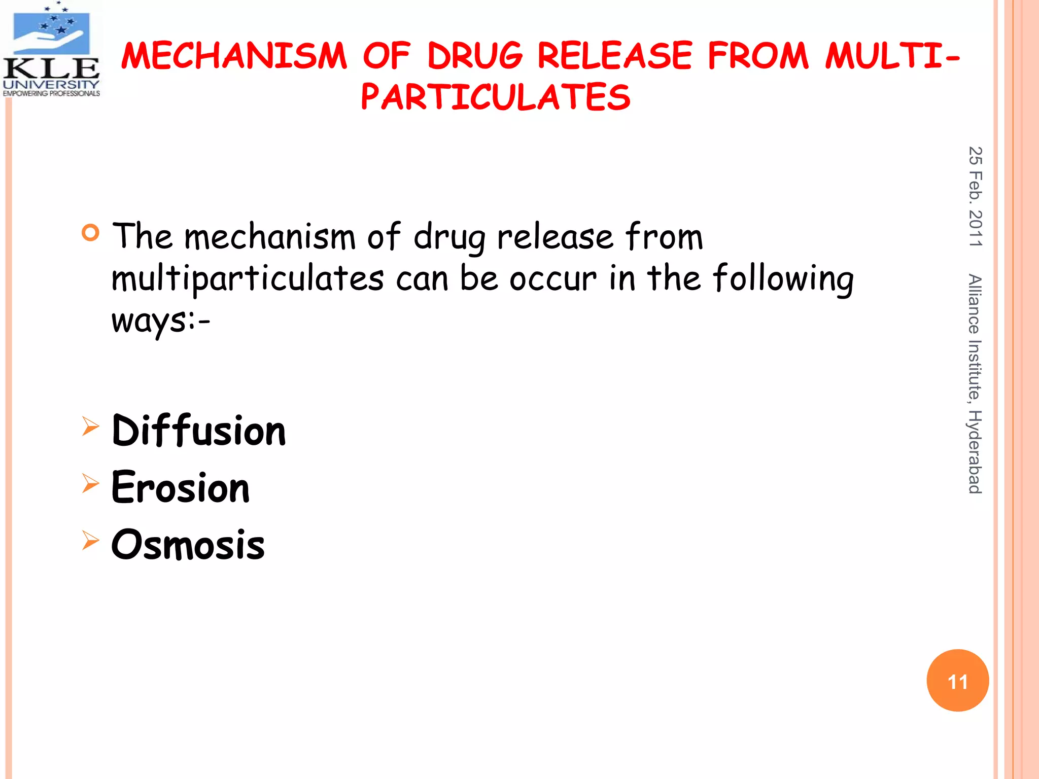 Multiparticulate Drug Delivery Systems Ppt