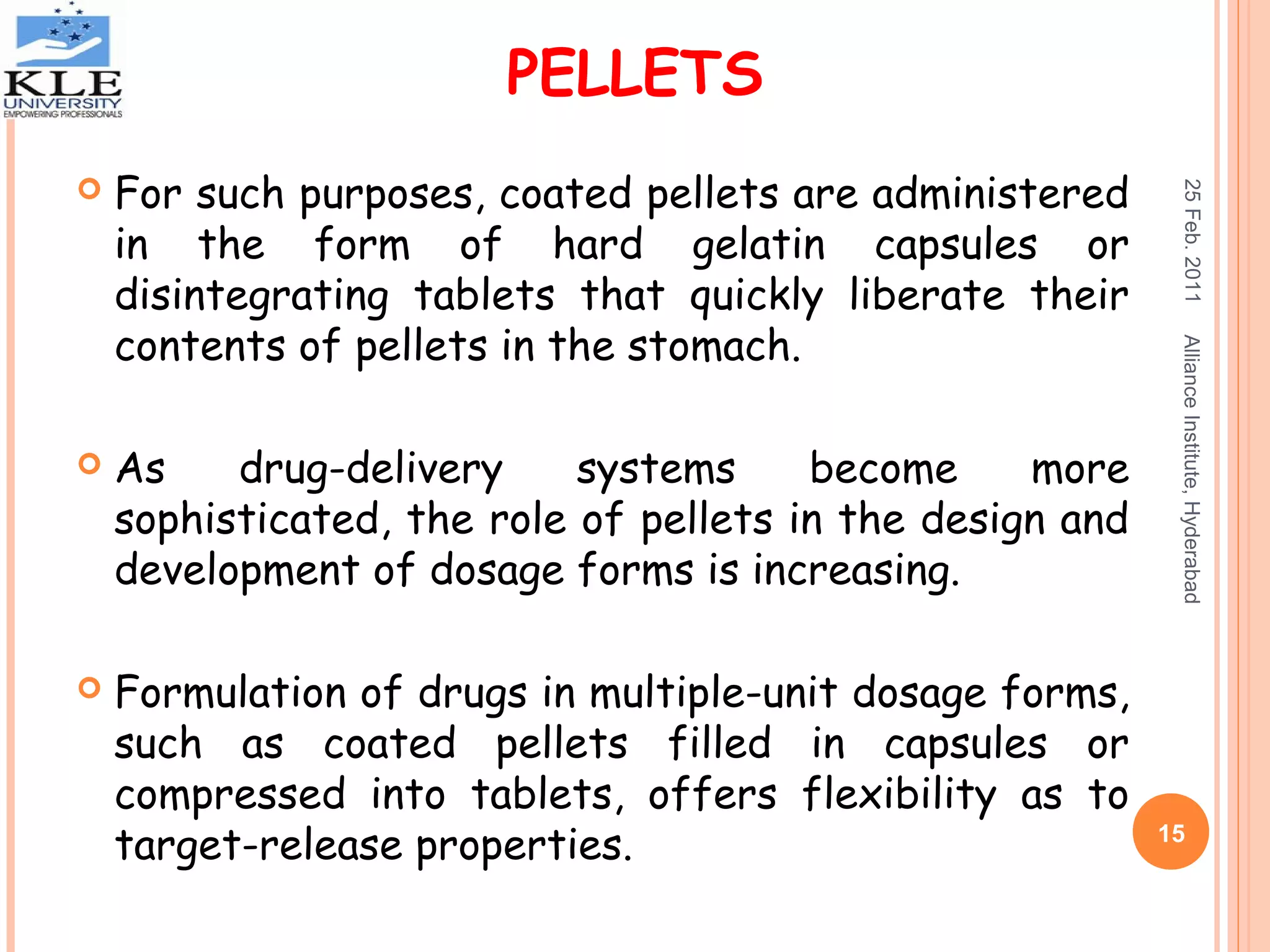 Multiparticulate drug delivery systems | PPT