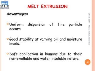 Multiparticulate drug delivery systems | PPT