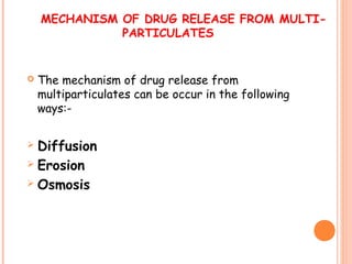 Multiparticulate drugdeliverysystems | PPT