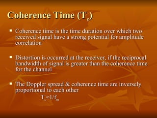 Multipath channels | PPT